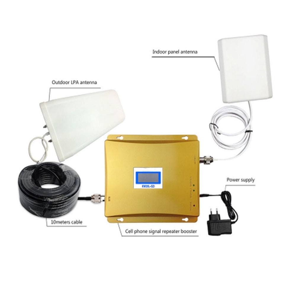 2G/3G/4G/ Tri Band Mobile Signal Booster Kit with patch and LPDA ...